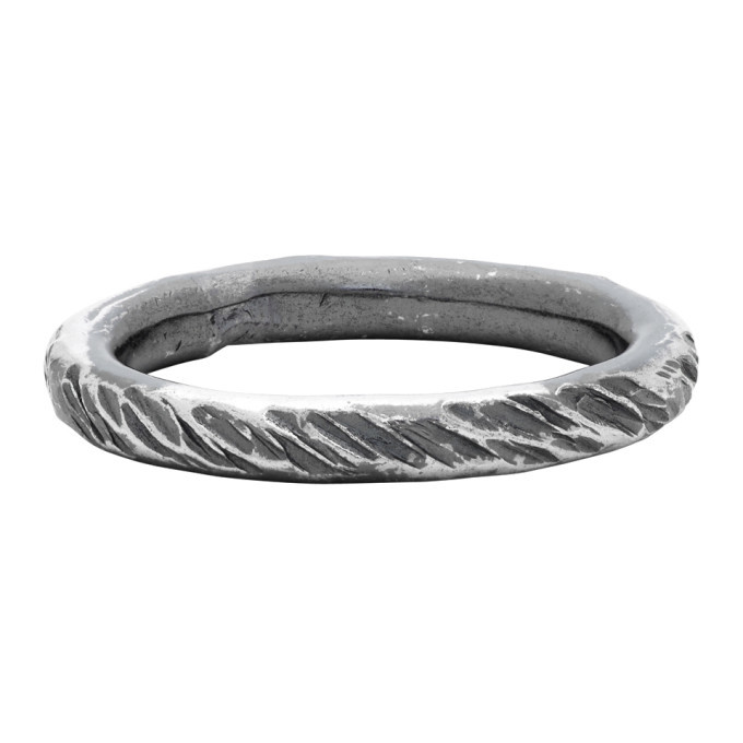 Chin Teo Silver Transmission Scarred Ring Chin Teo