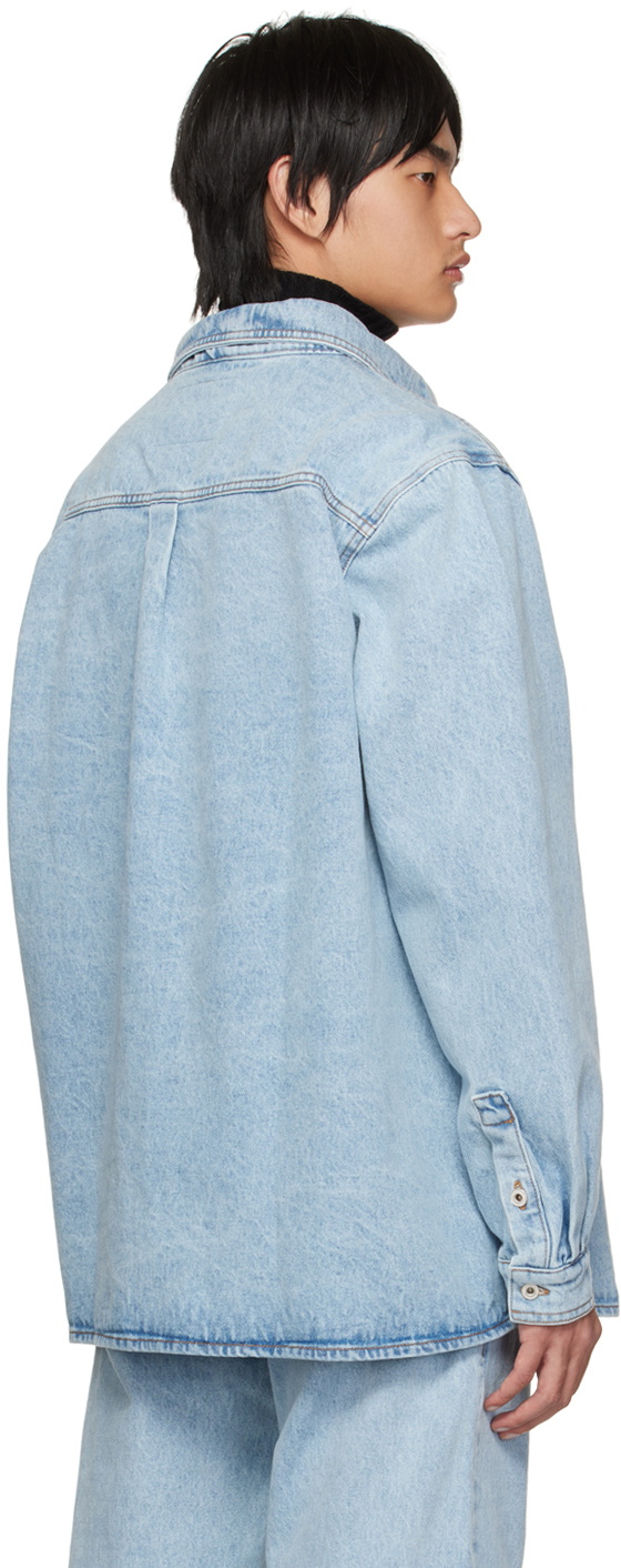 Y/Project Blue Pinched Shirt Y/Project