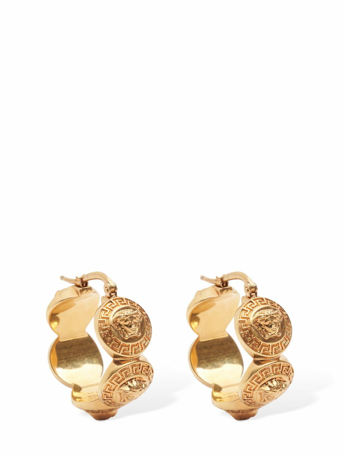 VERSACE - Logo Hoop Earrings Versace