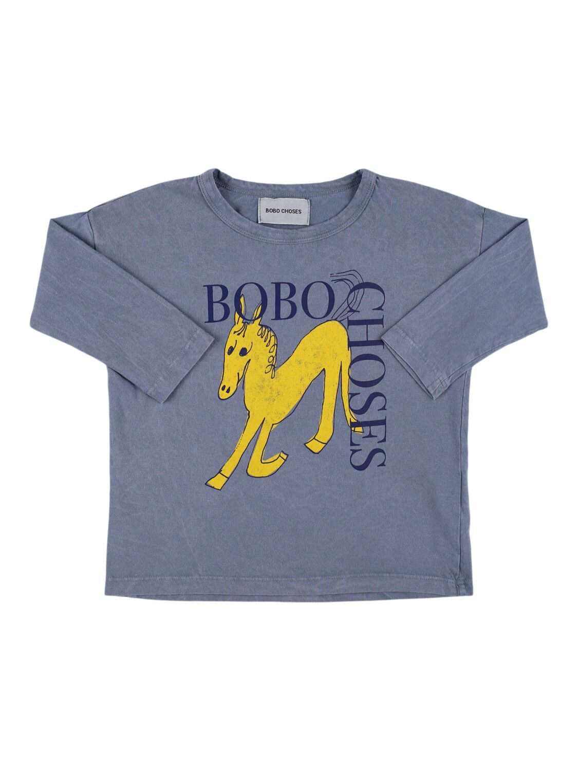 BOBO CHOSES Horse Print Organic Cotton T-shirt Bobo Choses