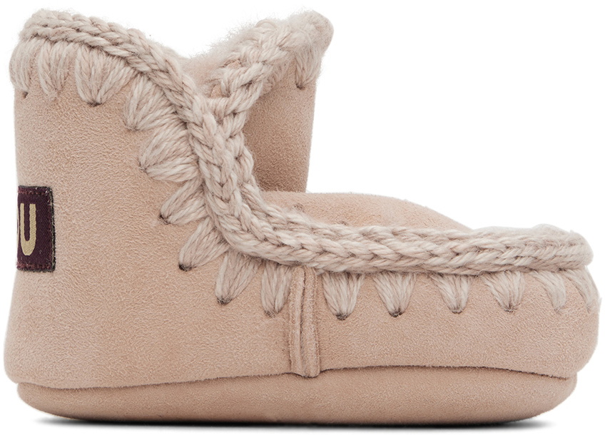 Mou Baby Pink Suede Pre-Walkers Mounser