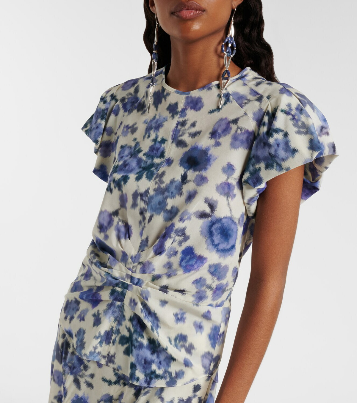 Isabel Marant Tullya floral silk-blend top Isabel Marant