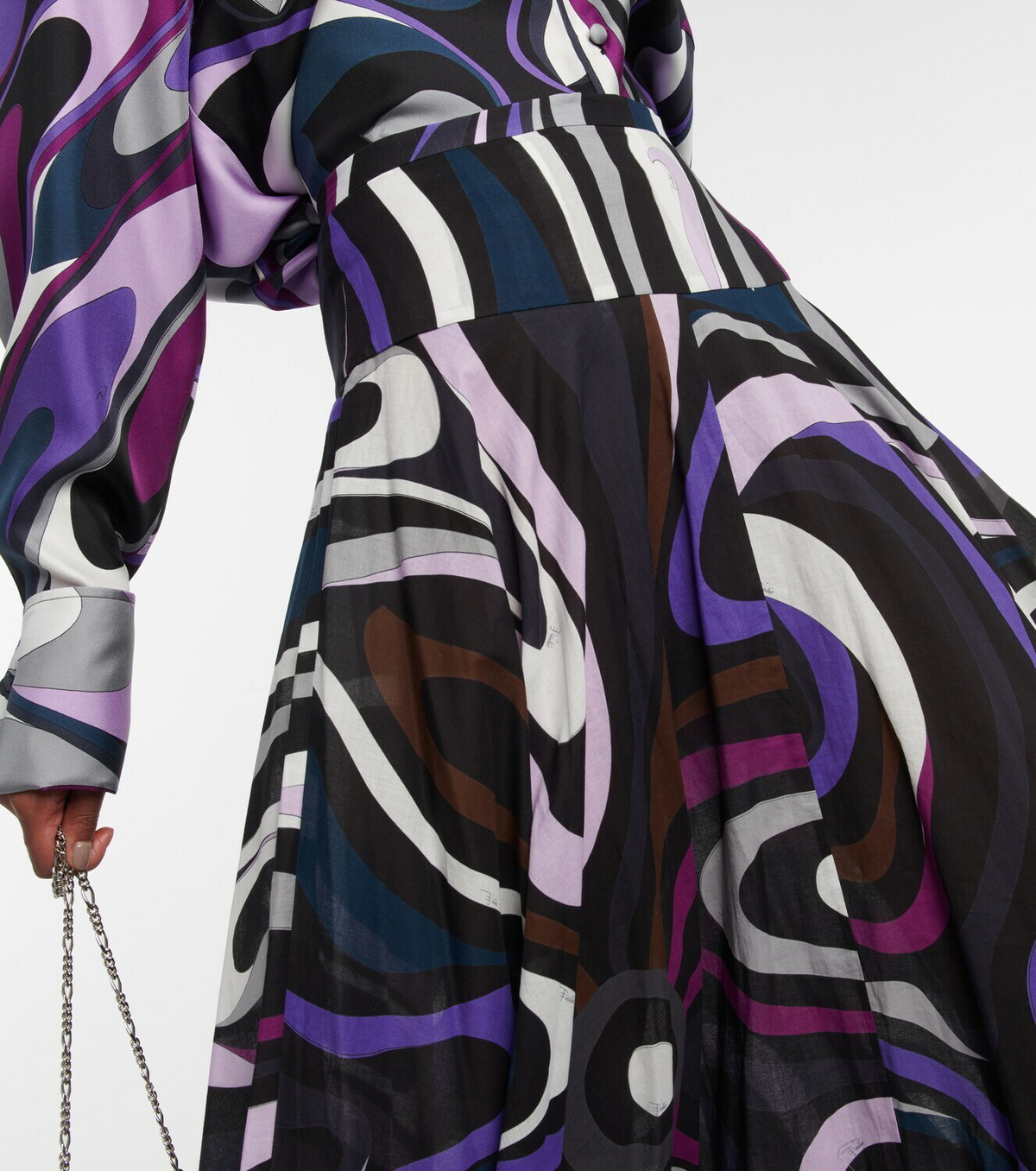 Pucci - Marmo-print cotton maxi skirt Emilio Pucci