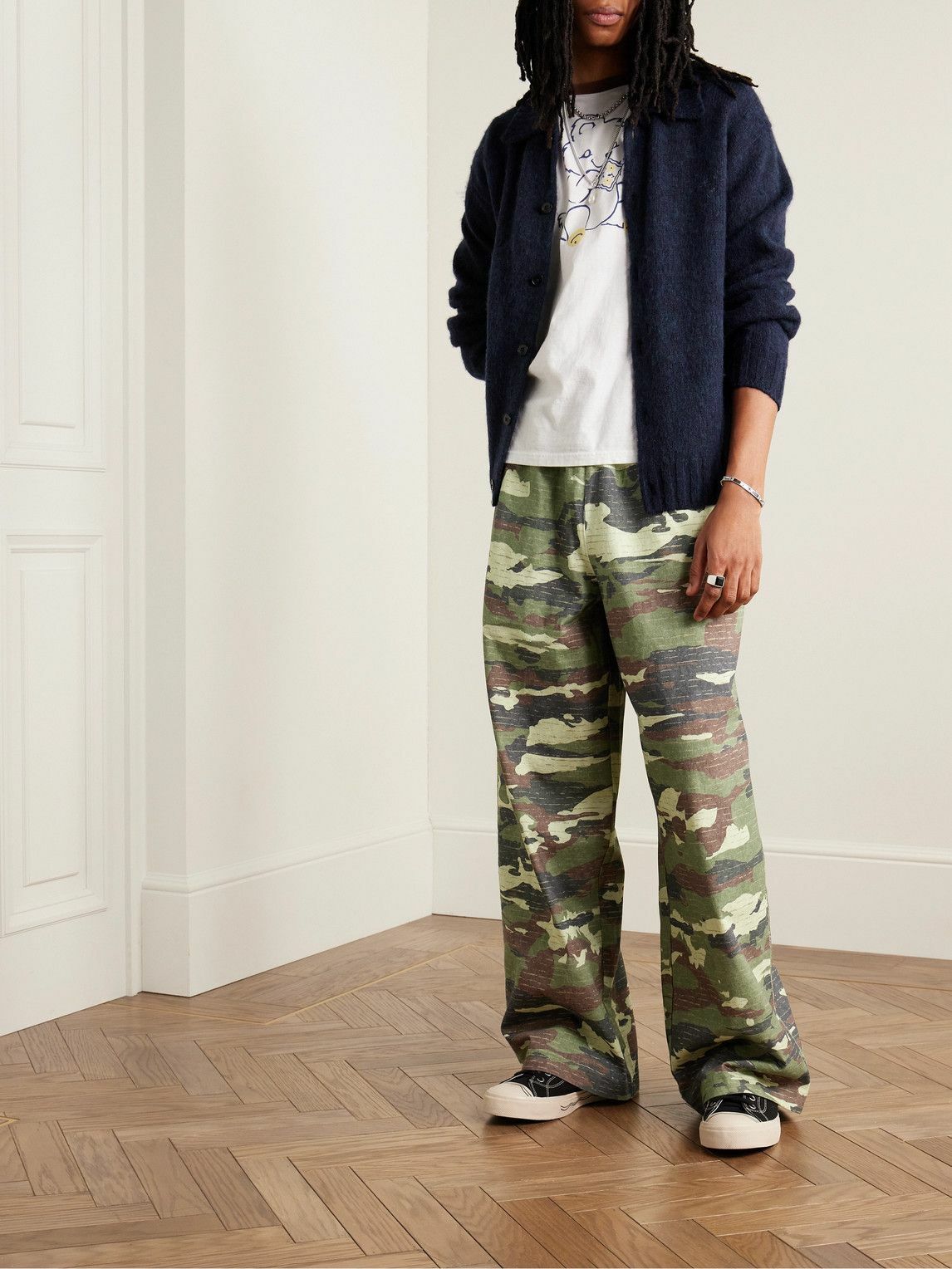 Acne Studios - Kabriel Logo-Embroidered Wool Cardigan - Blue Acne Studios