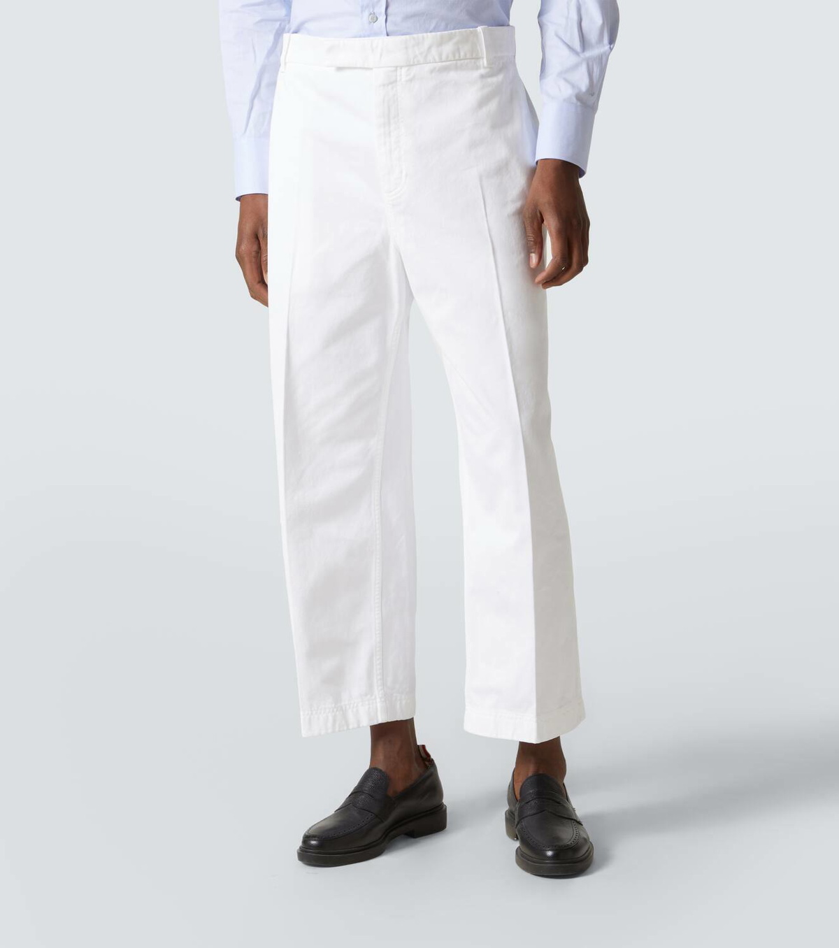 Thom Browne Cotton twill cropped chinos Thom Browne
