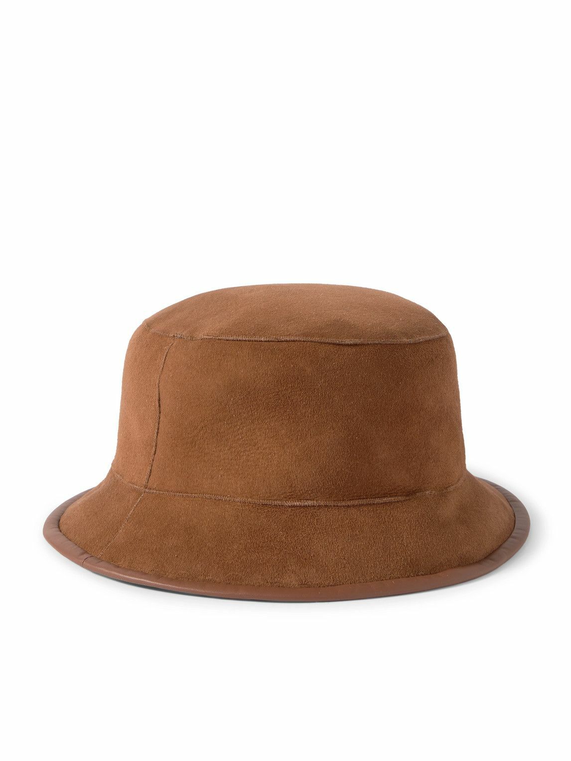 Loro Piana - Lys Reversible Leather-Trimmed Shearling Bucket Hat ...