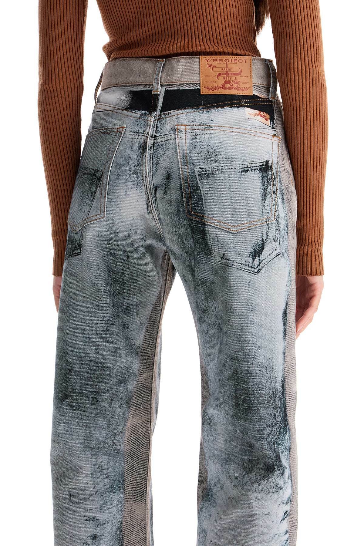Y PROJECT jeans with trompe l' Grey Y/Project