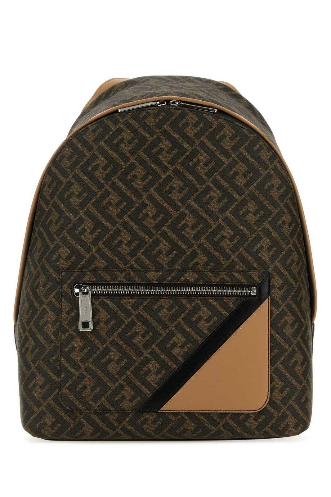 Fendi Chiodo Diagonal Backpack Fendi