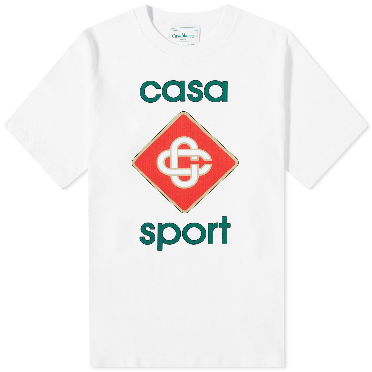 Casablanca Men's Casa Sport Logo T-Shirt in White Casablanca