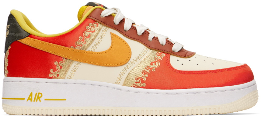Nike Red Air Force 1 '07 PRM Low-Top Sneakers Nike