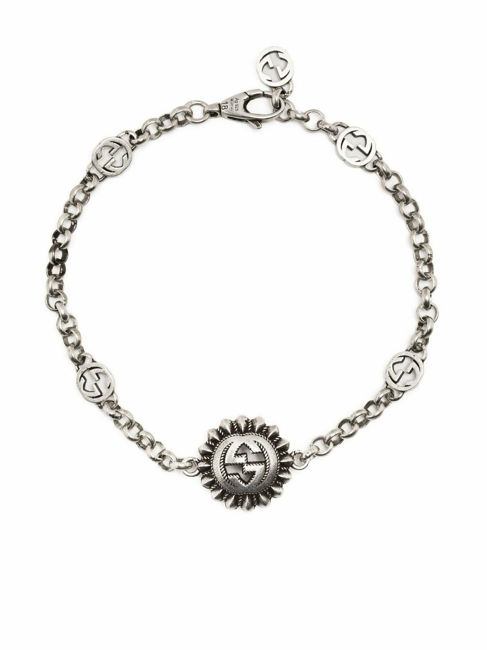 Gucci Sterling Silver Interlocking G Bracelet Gucci