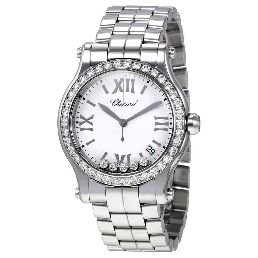 Chopard Happy Sport White Dial Ladies Watch 278582-3004 Chopard