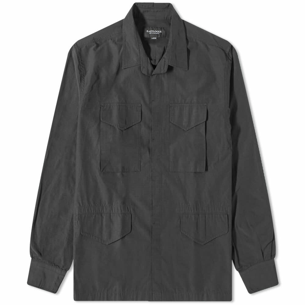 Eastlogue Men's M65 Shirt Jacket in Black Ripstop Eastlogue