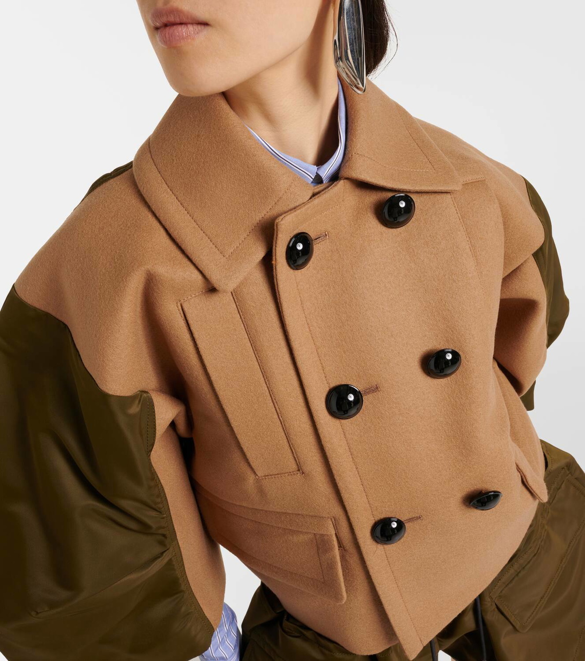 Sacai Wool and twill jacket Sacai