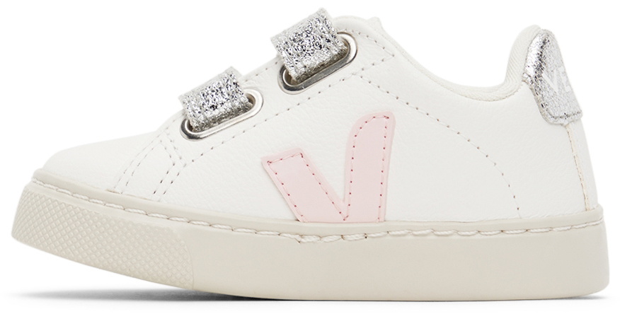 VEJA Baby White & Silver Esplar Sneakers VEJA