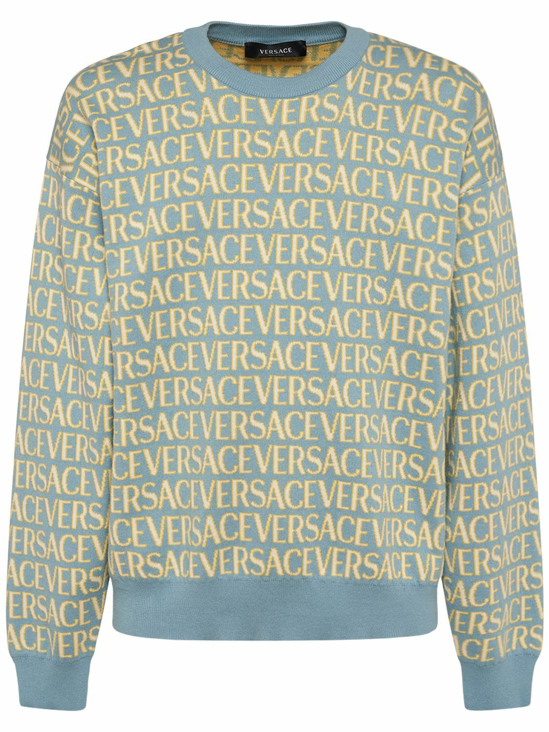 VERSACE - Monogram Cotton Sweater Versace