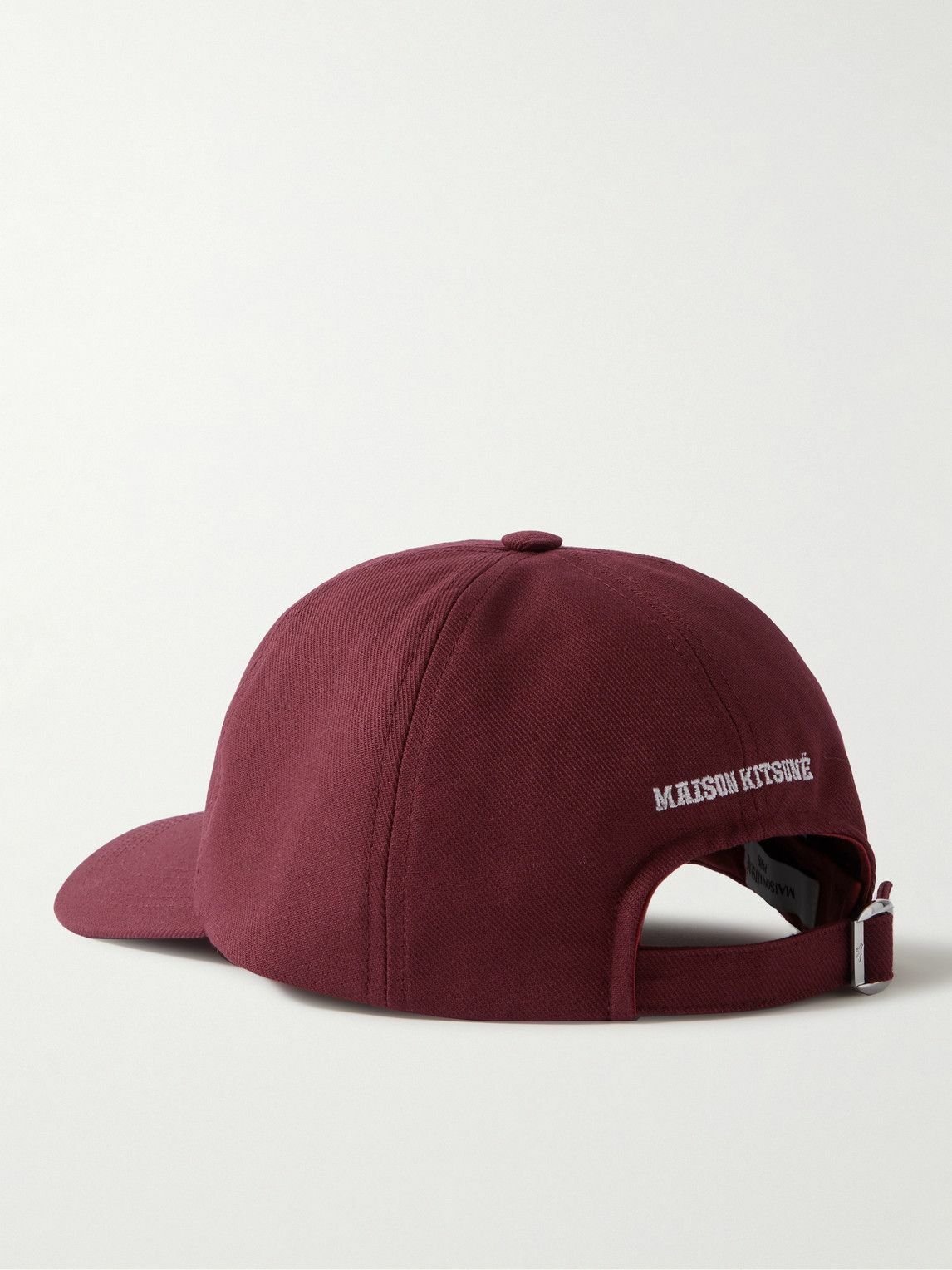 Maison Kitsuné - Logo-Appliquéd Cotton-Blend Twill Baseball Cap Maison ...