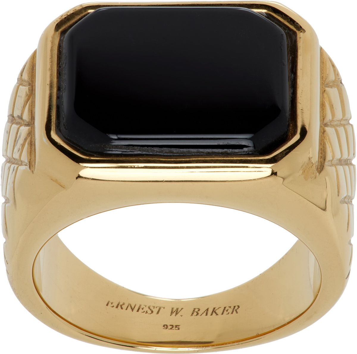Ernest W. Baker Quilted Stone Ring Ernest W. Baker