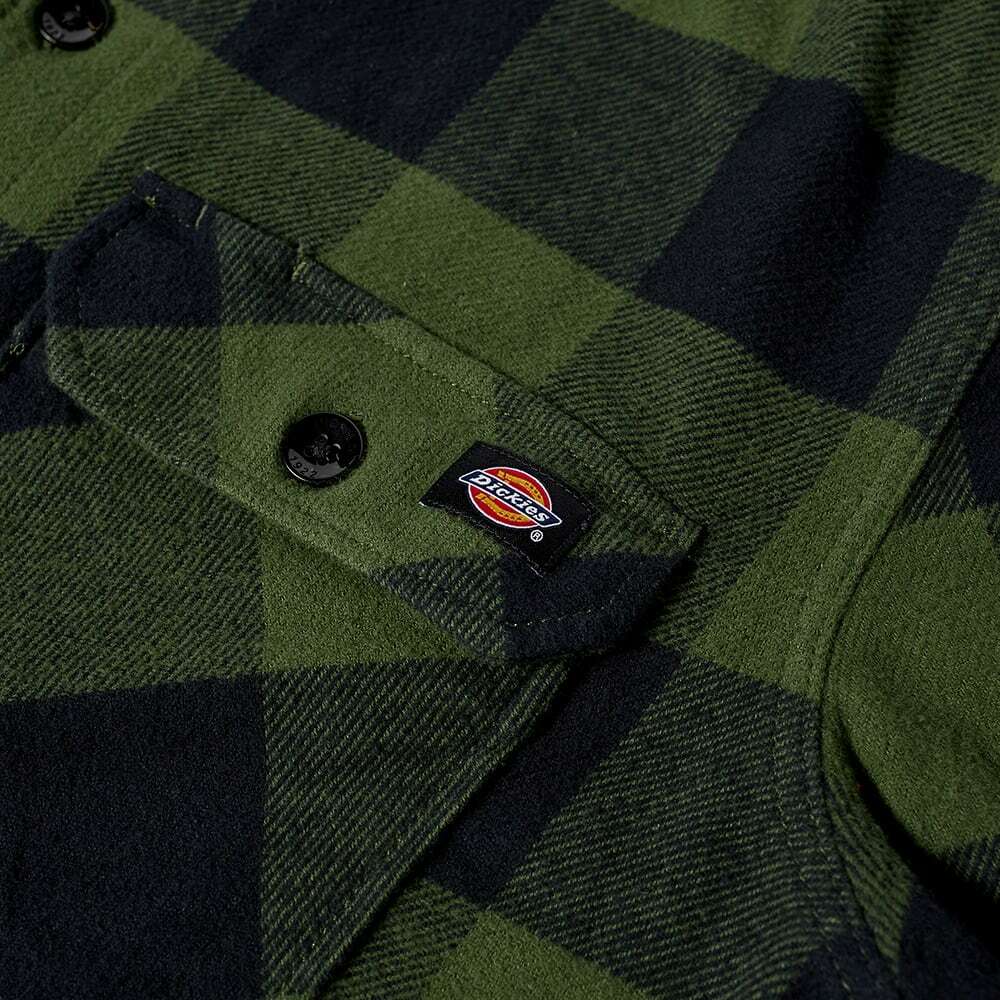 Dickies Men's New Sacramento Check Shirt in Pine Green Dickies Construct