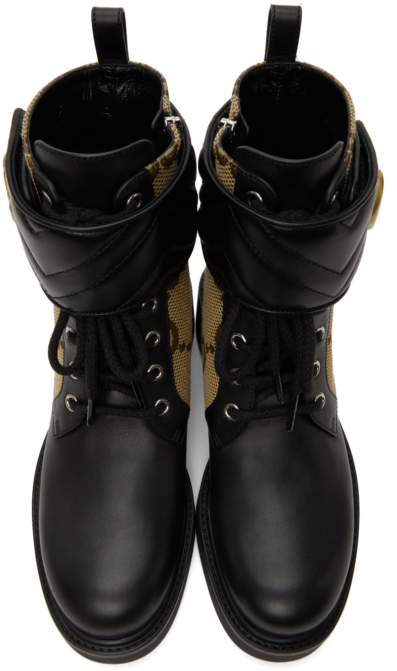 Gucci Black Marmont Double G Boots Gucci