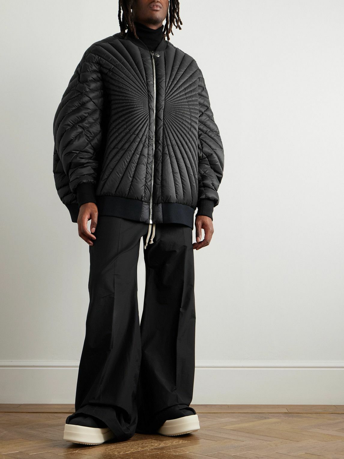 Rick Owens - Moncler Oversized Padded Quilted Shell Bomber Jacket ...
