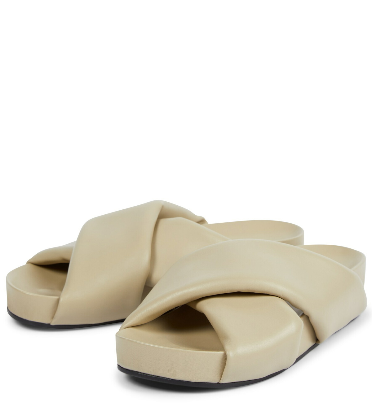 Jil Sander - Padded leather slides Jil Sander