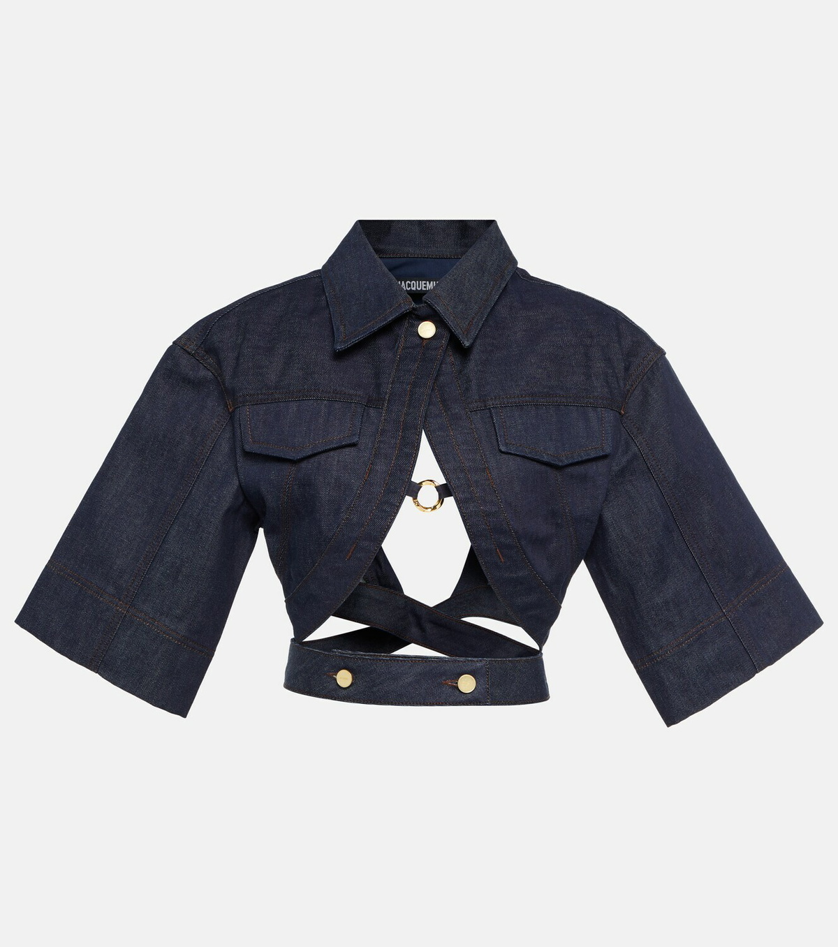 Jacquemus - Le Haut de Nimes Yuma denim crop top Jacquemus