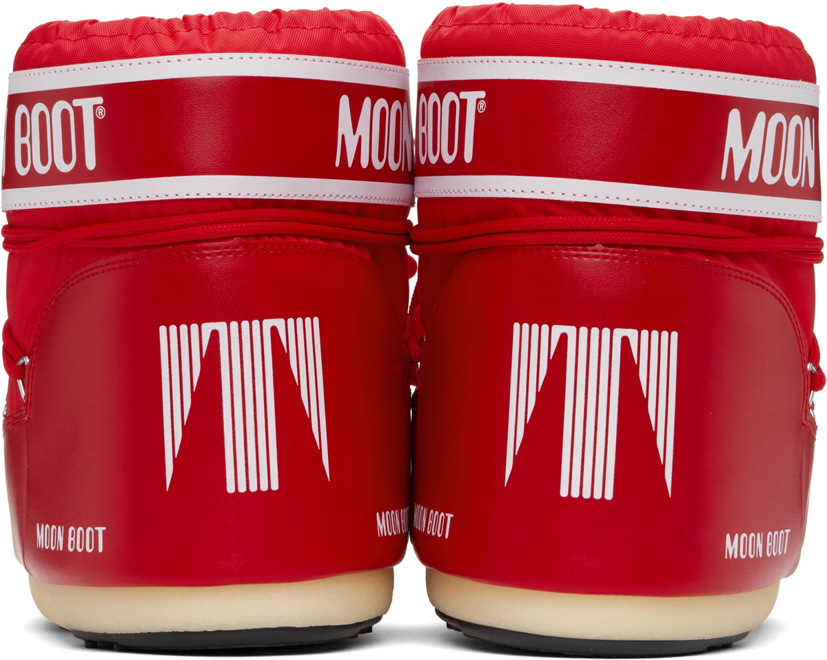 Moon Boot Red Icon Low Nylon Boots Moon Boot