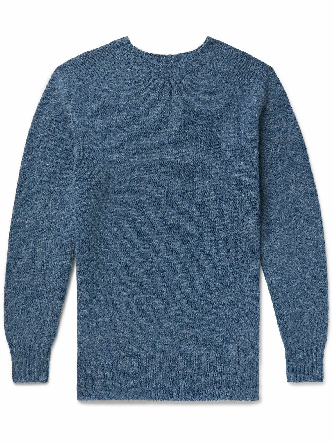 Howlin' - Birth of the Cool Brushed Wool Sweater - Blue Howlin' by Morrison
