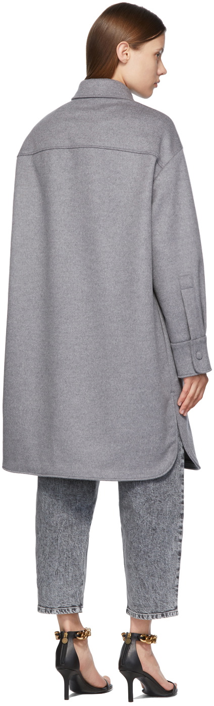 Stella McCartney Grey Kerry Short Coat Stella McCartney