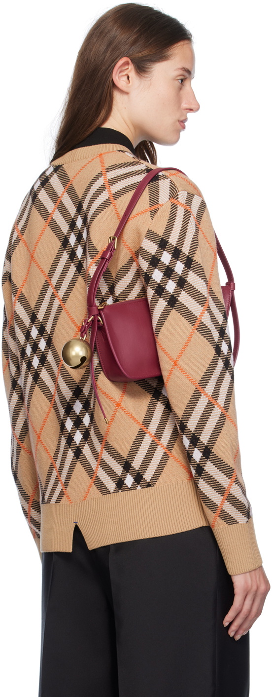 Burberry Beige Check Sweater Burberry