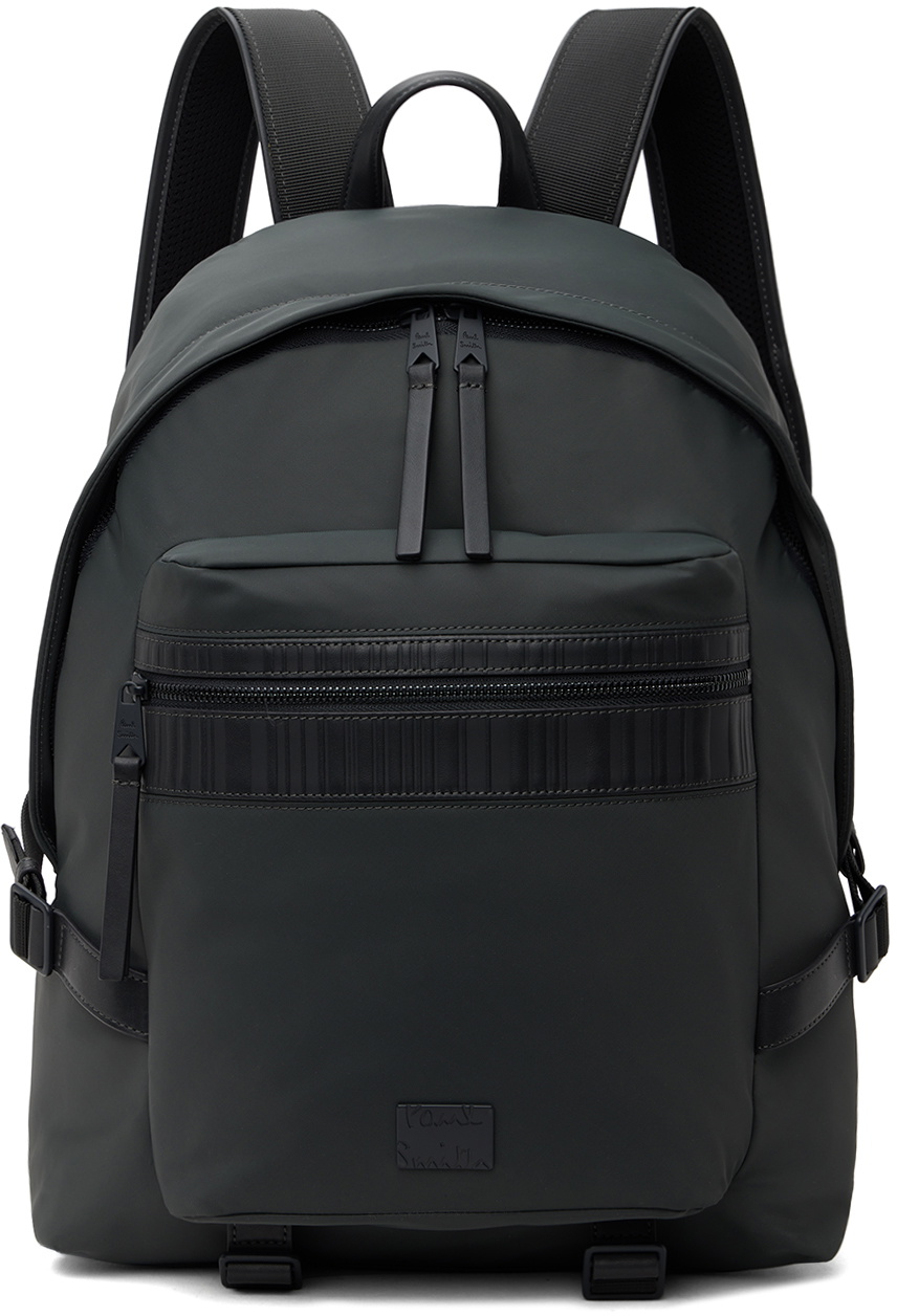 Paul Smith Gray Shadow Stripe Backpack Paul Smith