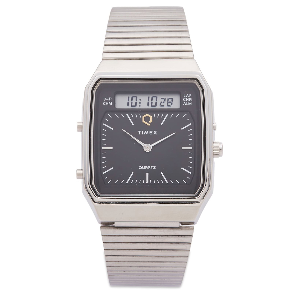 Timex Q 1982 Reissue Ana-Digi Watch in Silver Timex