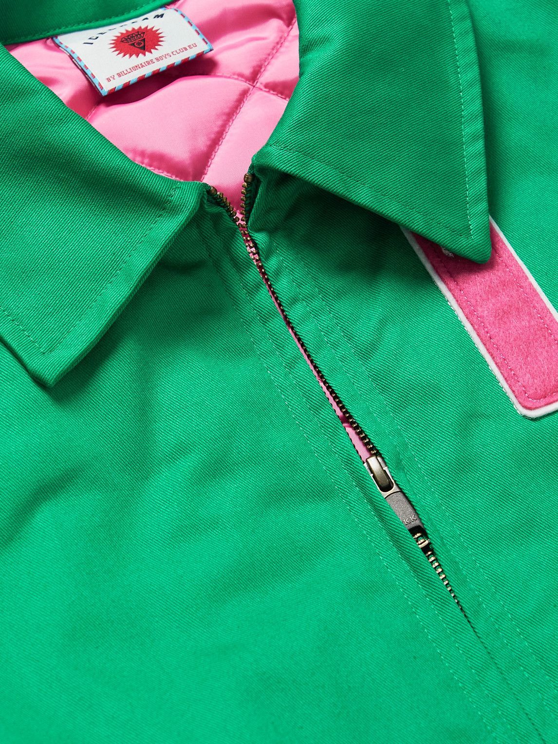 ICECREAM - Logo-Appliquéd Padded Cotton-Twill Jacket - Green ICECREAM