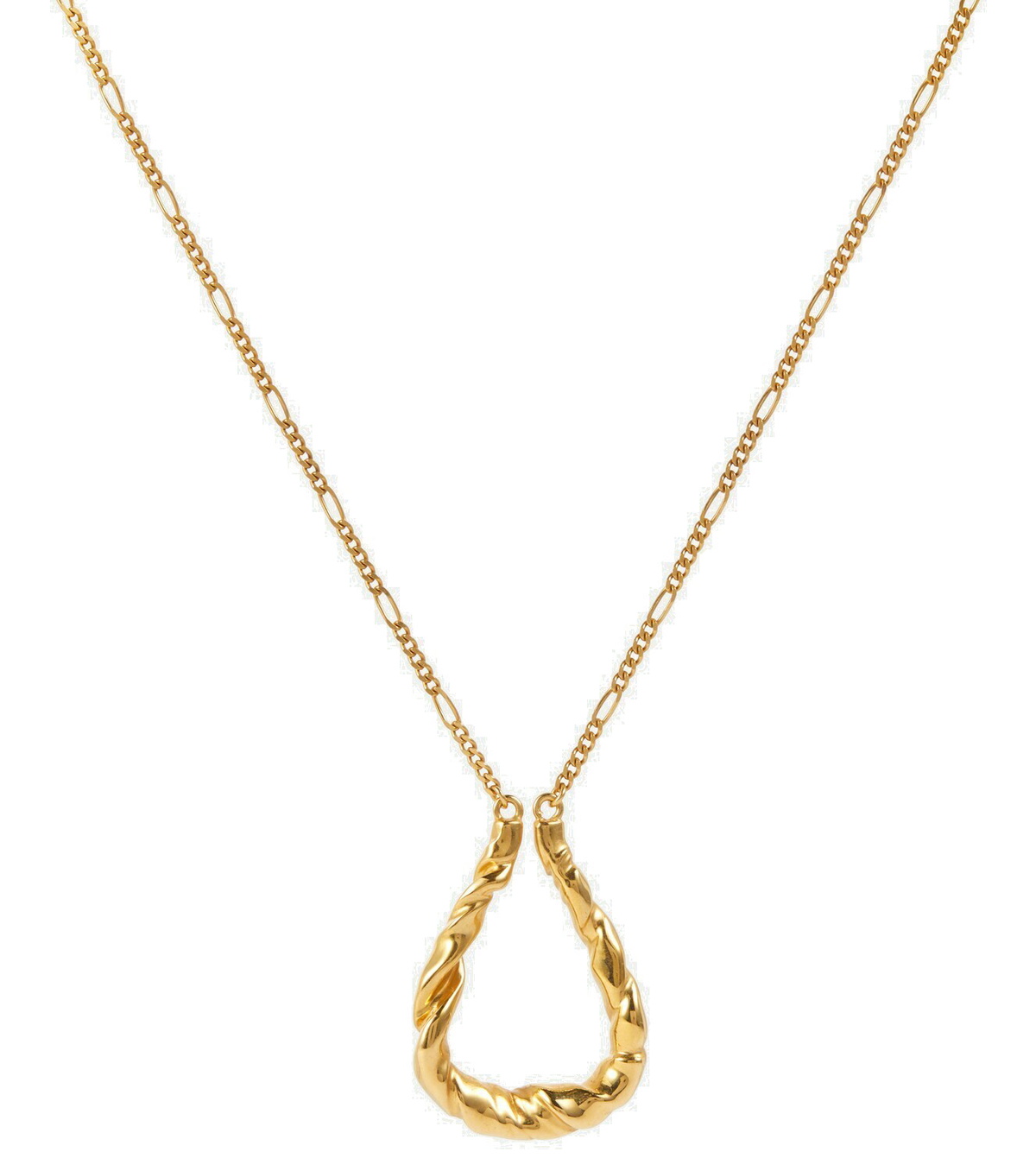Loewe Nappa twisted sterling silver necklace Loewe