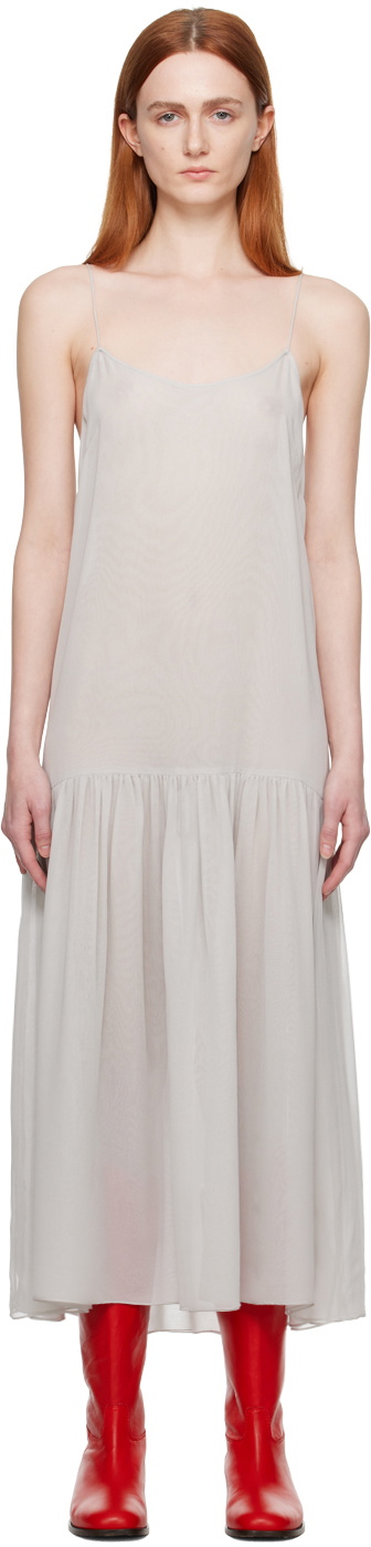 Maryam Nassir Zadeh Gray Oracle Midi Dress Maryam Nassir Zadeh