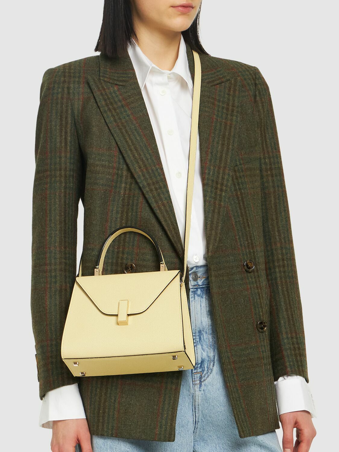 VALEXTRA - Mini Iside Grained Leather Bag Valextra