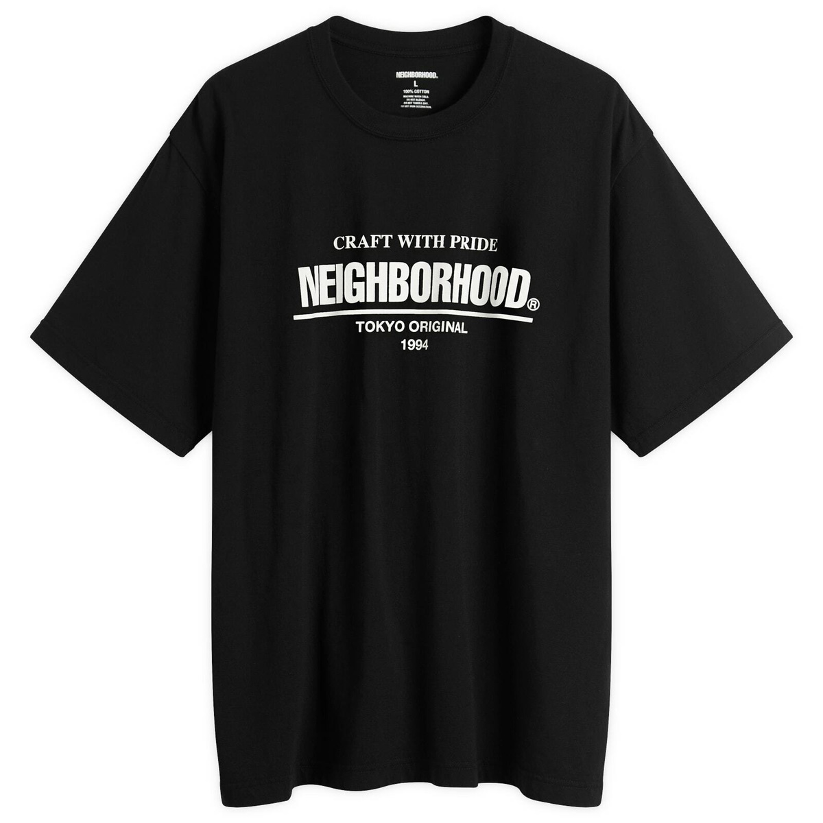 Neighborhood Men's SS-1 Classic Logo T-Shirt in Black Neighborhood