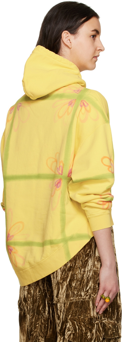 Collina Strada Yellow Wave Hem Hoodie Collina Strada