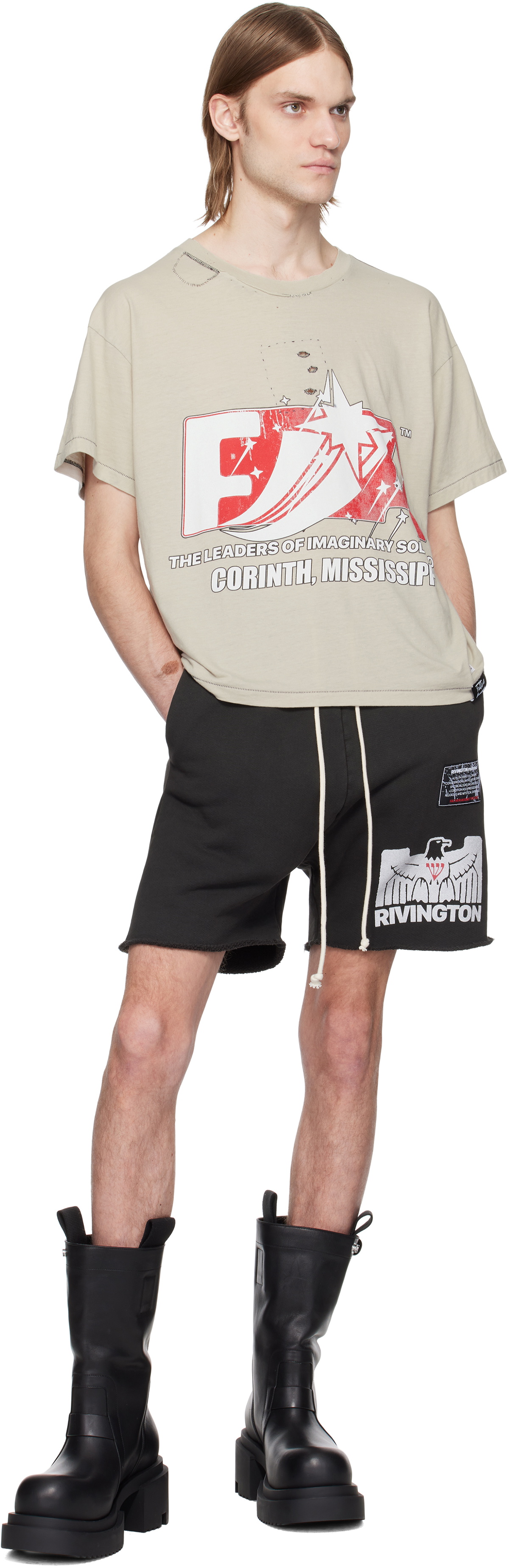 Rivington Roi Rebis Gray Founding Narrative T-shirt Rivington Roi Rebis