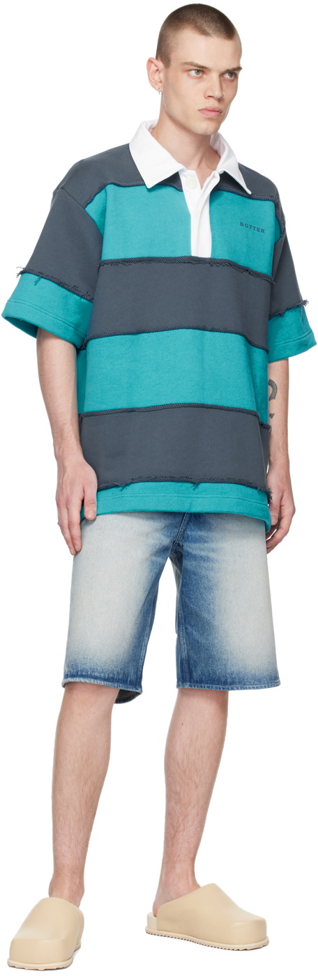 Botter Blue Striped Polo Botter
