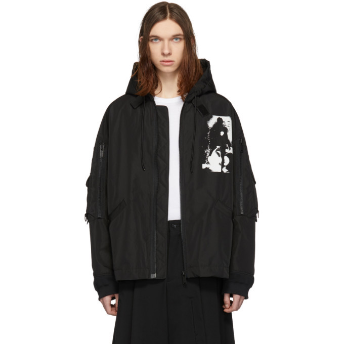 Undercover Black Hooded Pocket Jacket Undercover
