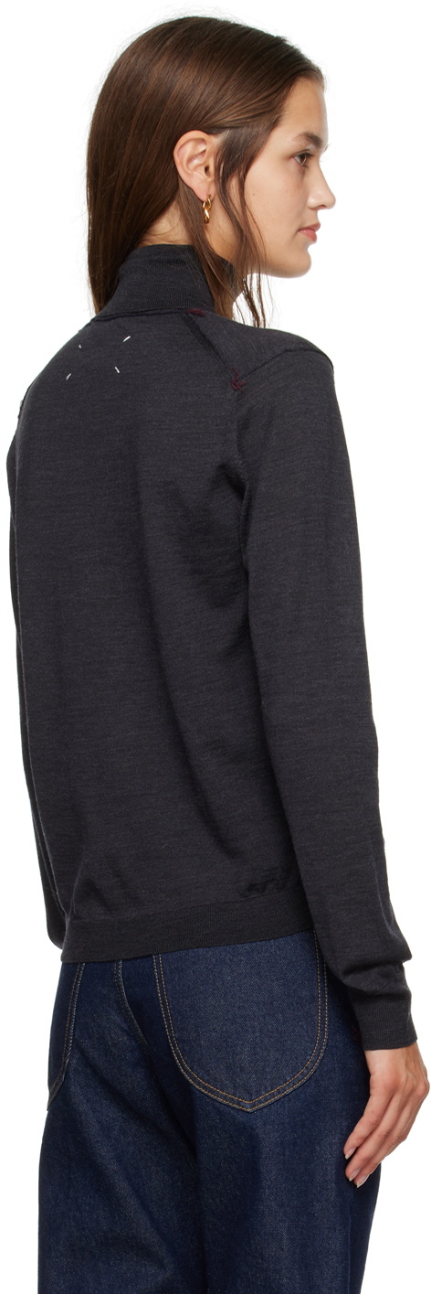 Maison Margiela Gray Loose Thread Sweater Maison Margiela