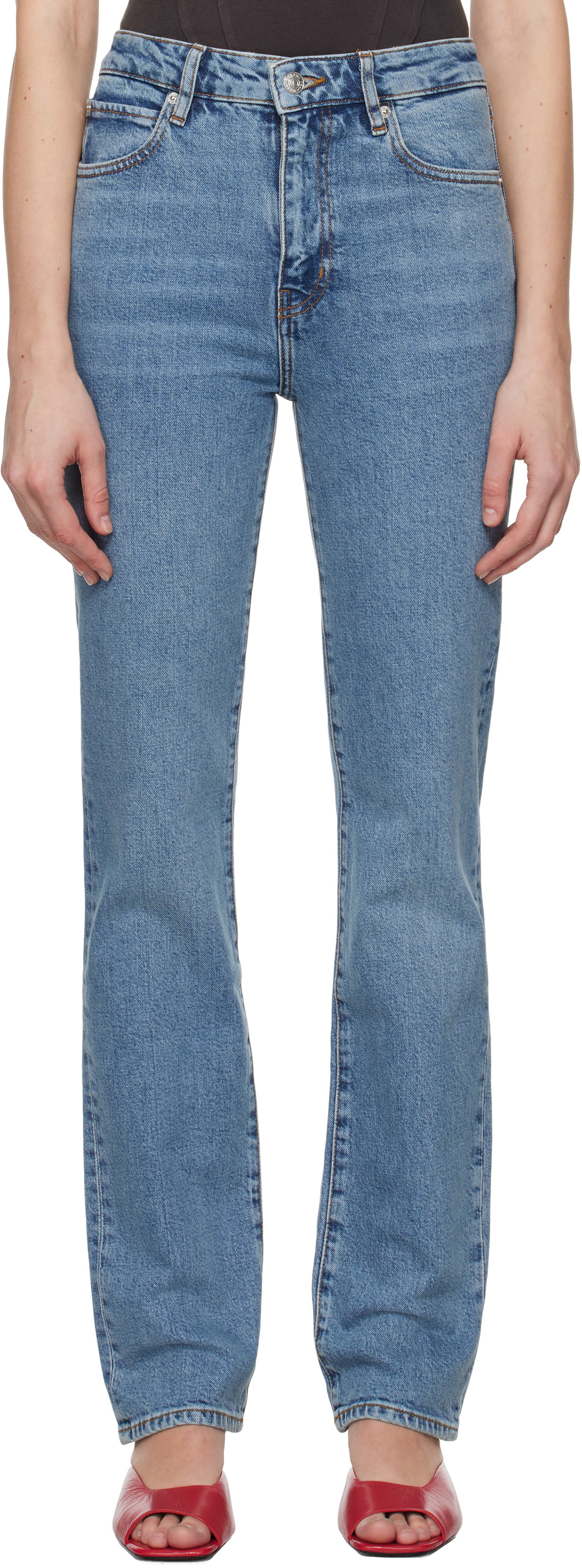 FRAME Blue 'The Ruler' Jeans Frame Denim