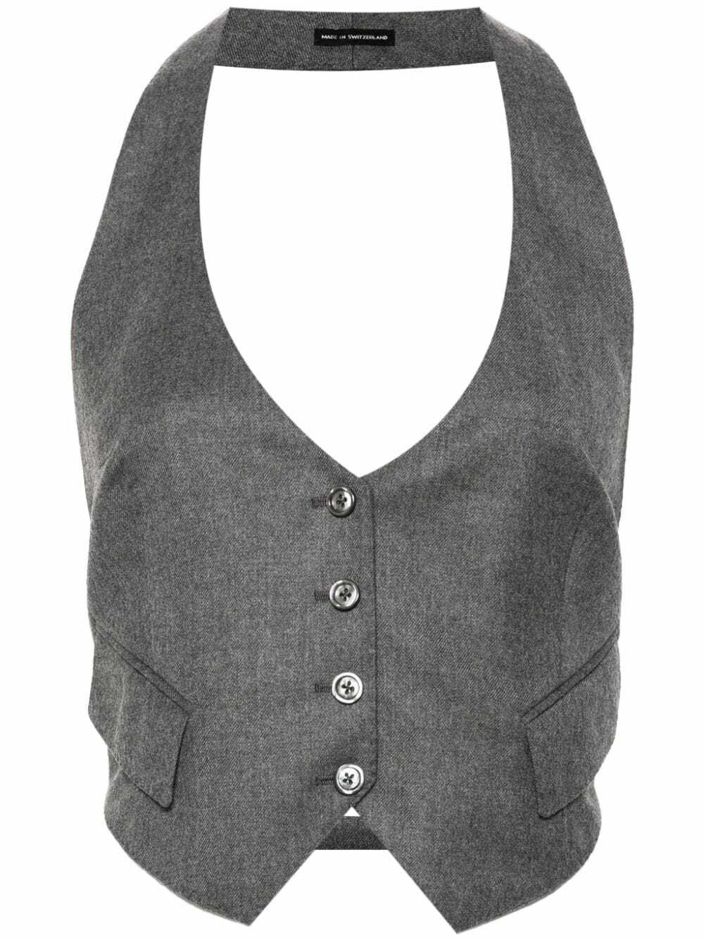 TOM FORD - Wool Open-back Vest TOM FORD