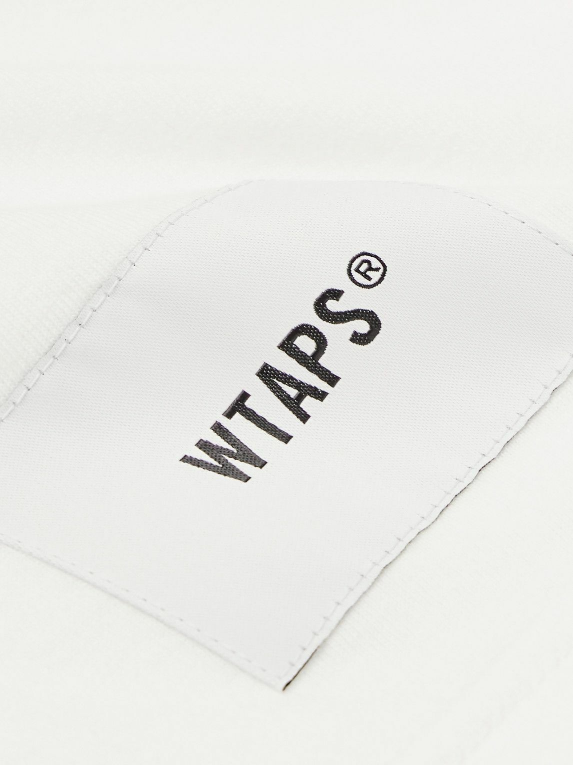 WTAPS - Appliquéd Logo-Embroidered Cotton-Blend Jersey T-Shirt - White ...