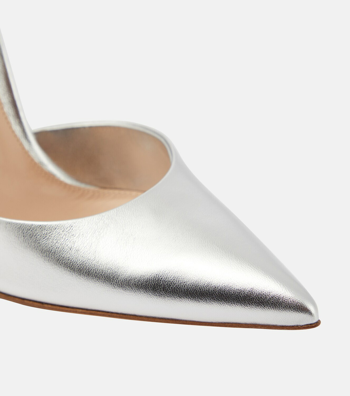 Gianvito Rossi Juno d'Orsay metallic leather pumps Gianvito Rossi