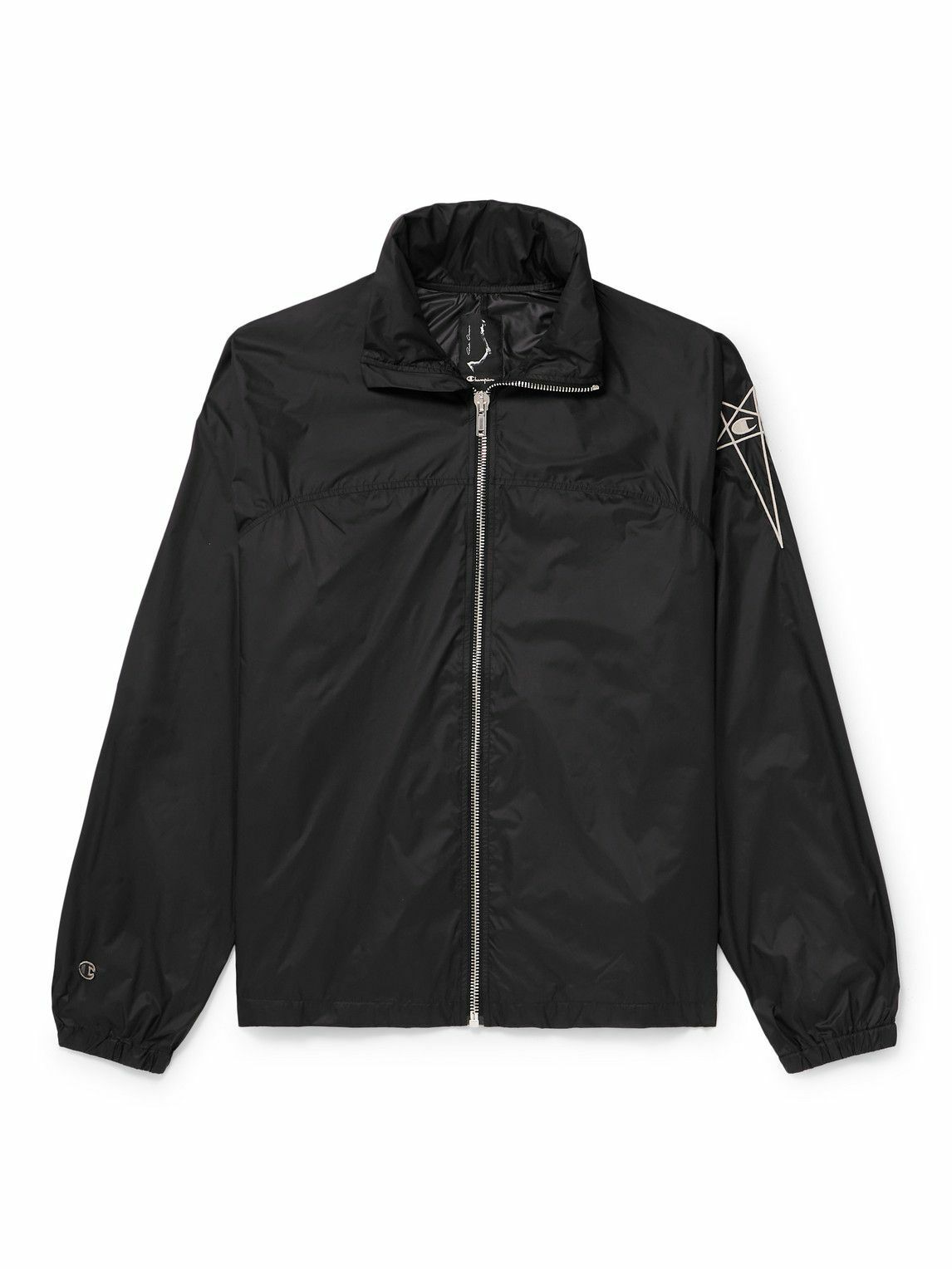 Rick Owens - Champion Mountain Embroidered Recycled-Shell Jacket ...