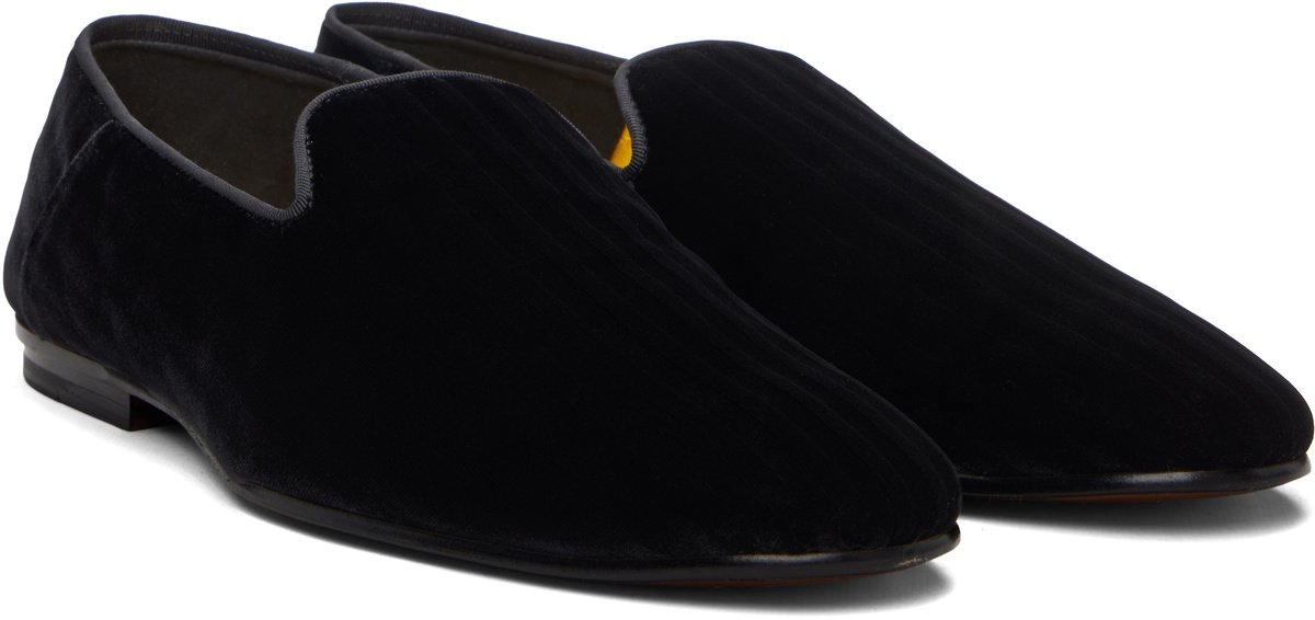 TOM FORD Black Stripped Steven Slipper Loafers TOM FORD