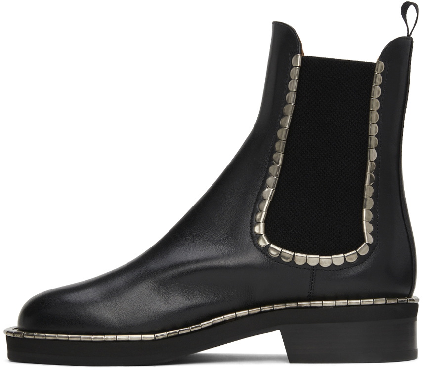 Chloé Black Idol Metallic Coin Ankle Boots Chloe
